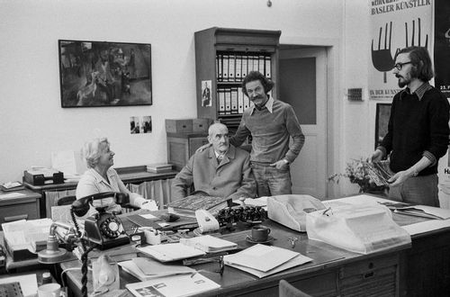 Hans Rudolf Schiess, Marcel Schaffner, Werner von Mutzenbecher und eine ...